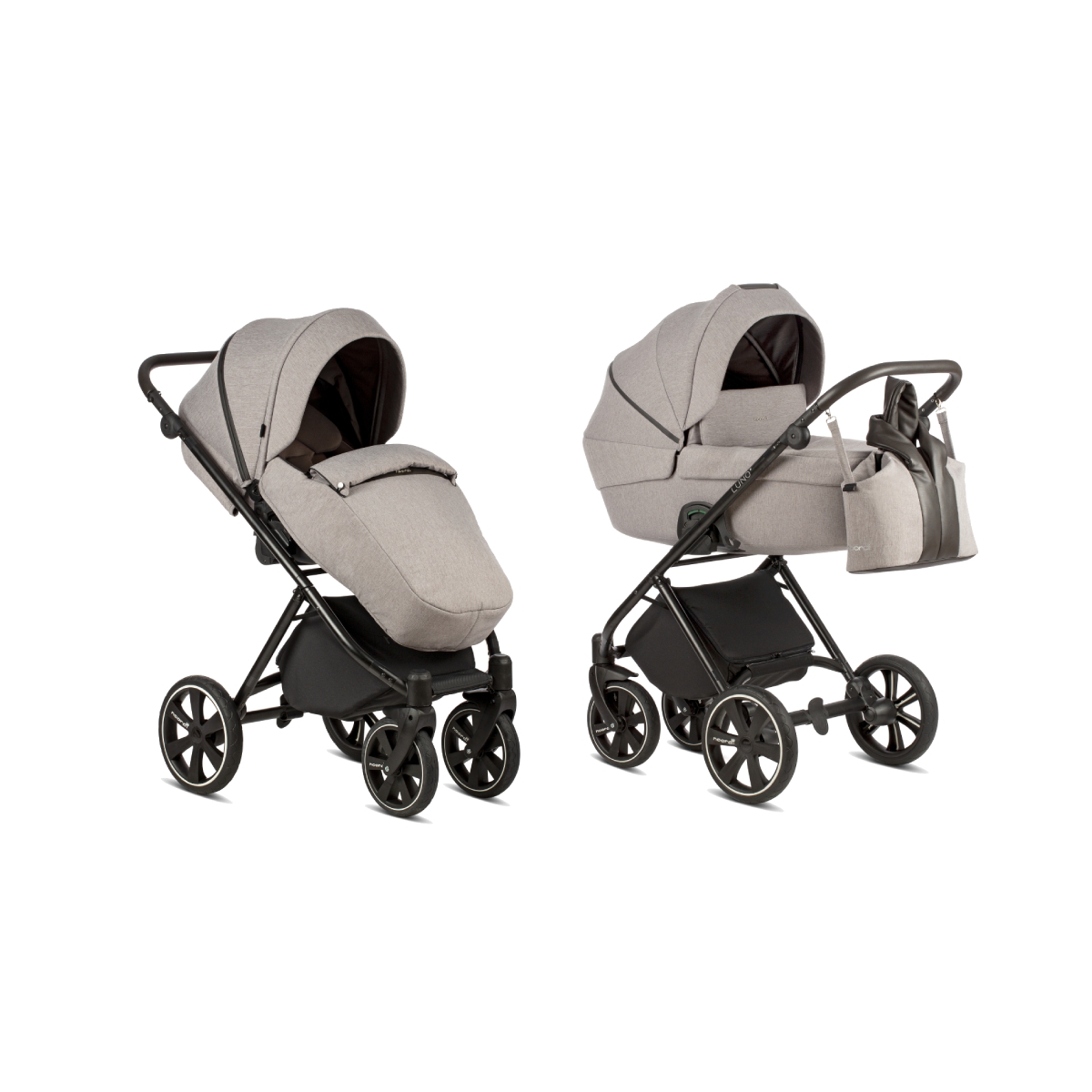 Noordi Luno All Trail 2in1 Pram System-Moon Rock - Everything Baby