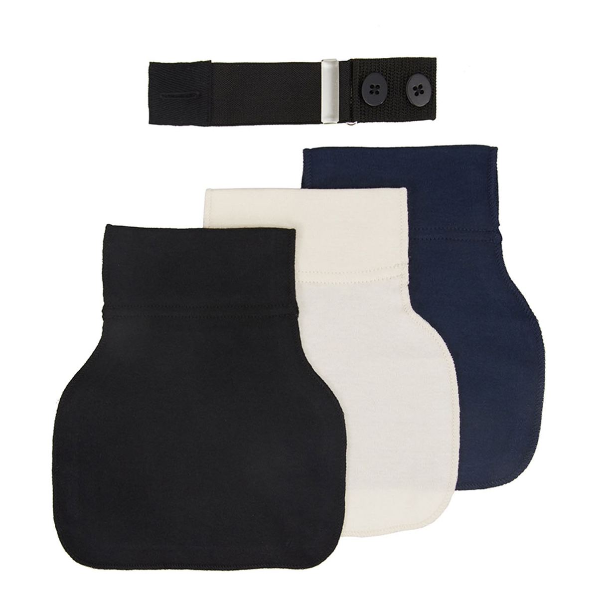 Carriwell Pack of 3 Organic Flexibelt Waist Expander-Black/White ...