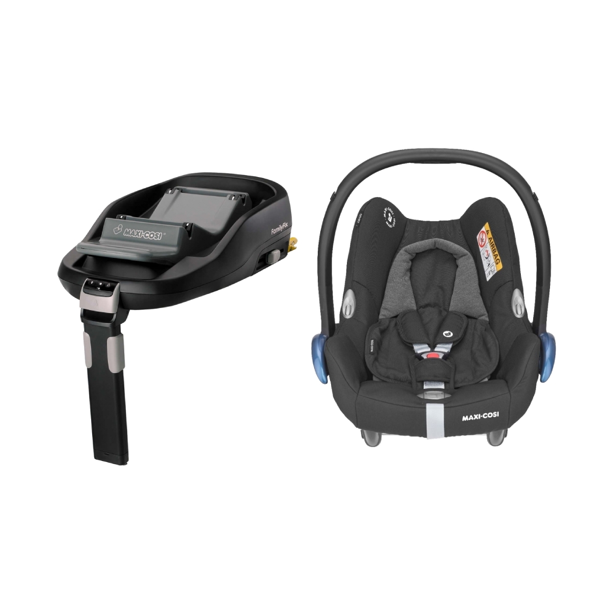 Maxi Cosi Cabriofix Group 0+ Car Seat With Familyfix Base-Essent ...
