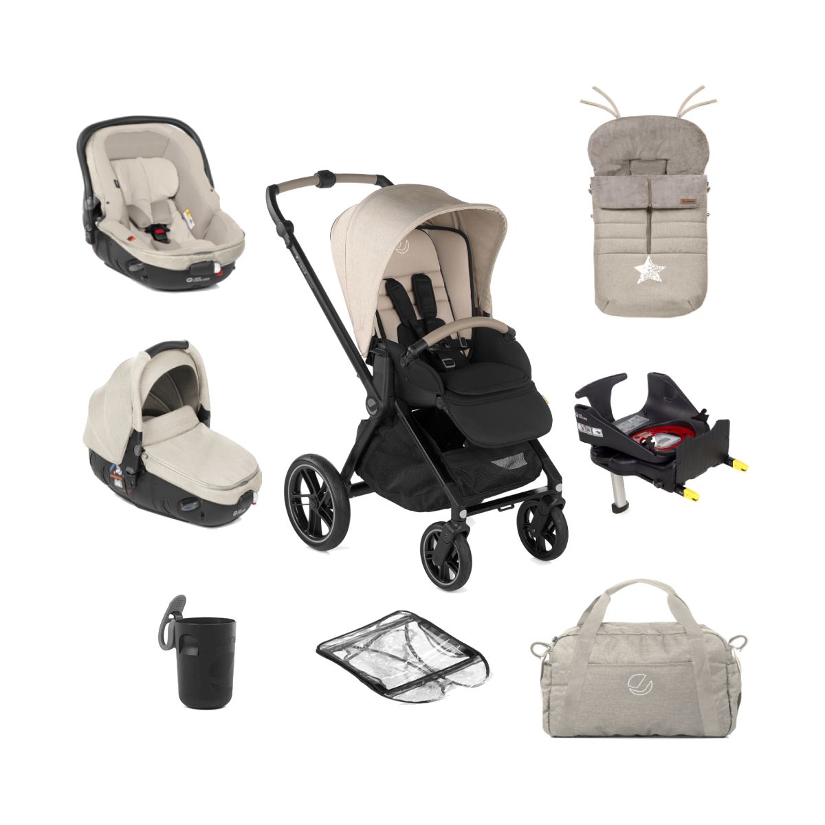 Jané Muum Pro Matrix 10 Piece Bundle-Sand (2022) - Everything Baby