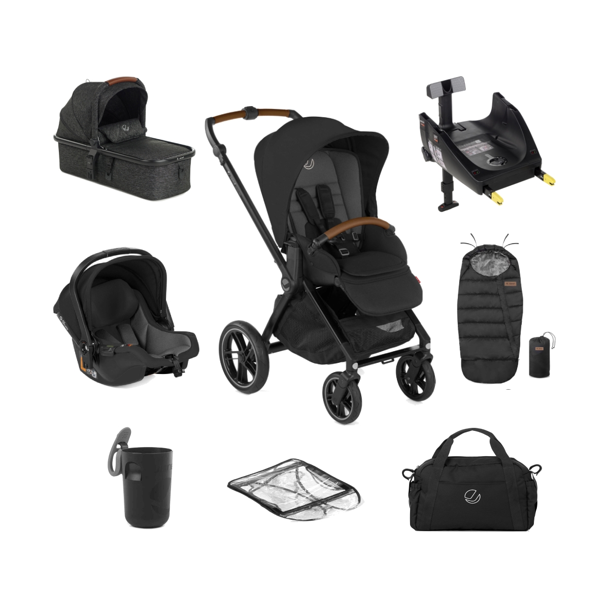 Jané Muum Pro Micro Koos 10 Pc Bundle-Cold Black (2022) - Everything Baby