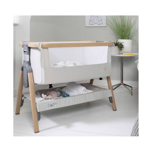 Tutti Bambini CoZee LITE Bedside Crib-Oak/Silver (Exclusive to K ...