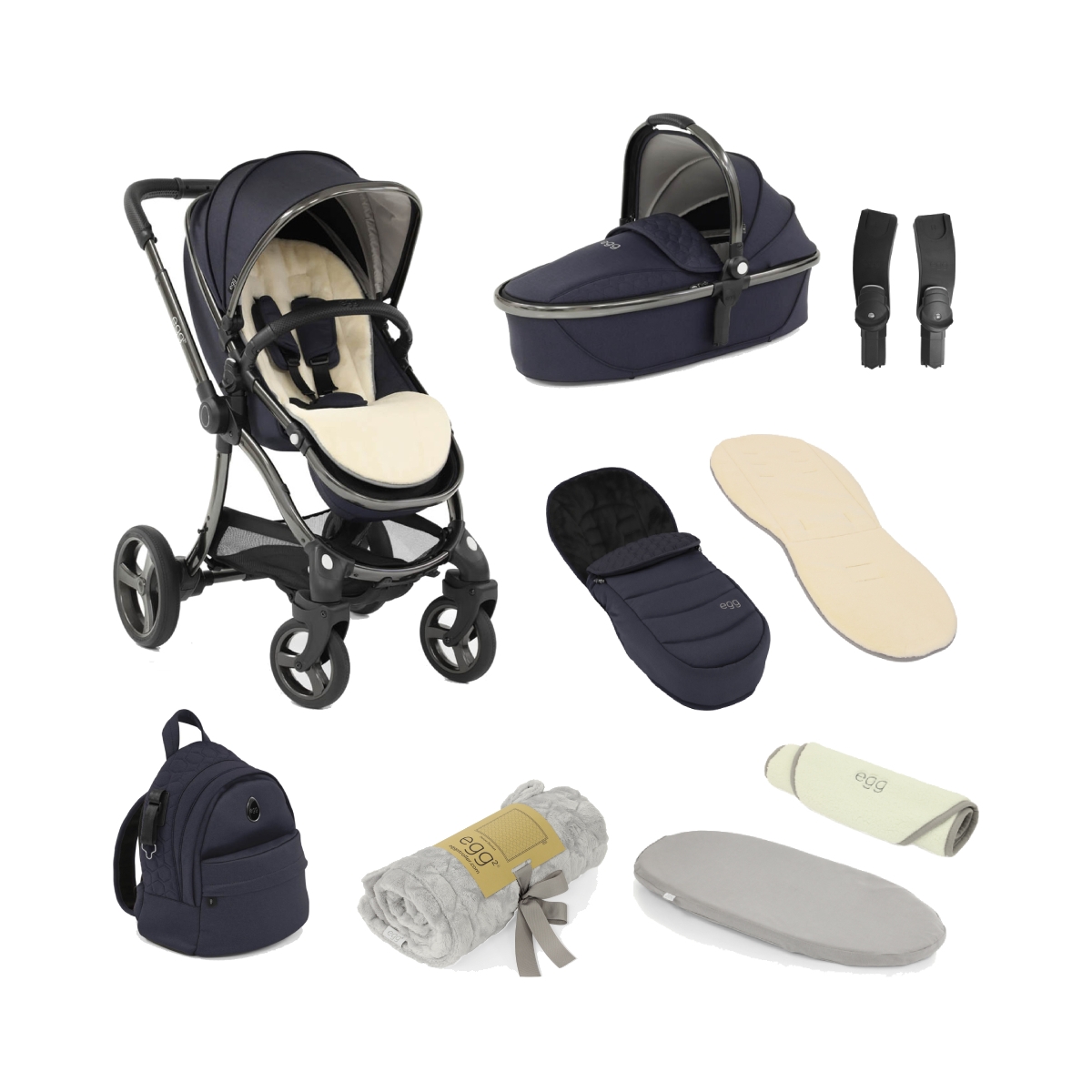 egg® 2 9 Piece Snuggle Bundle-Cobalt (2022) - Everything Baby