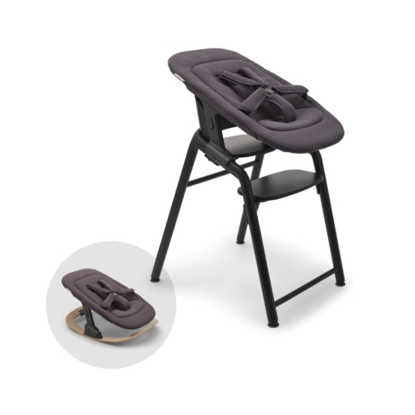 Bugaboo Giraffe Highchair & Rocker with Newborn Set-Black & Torn ...