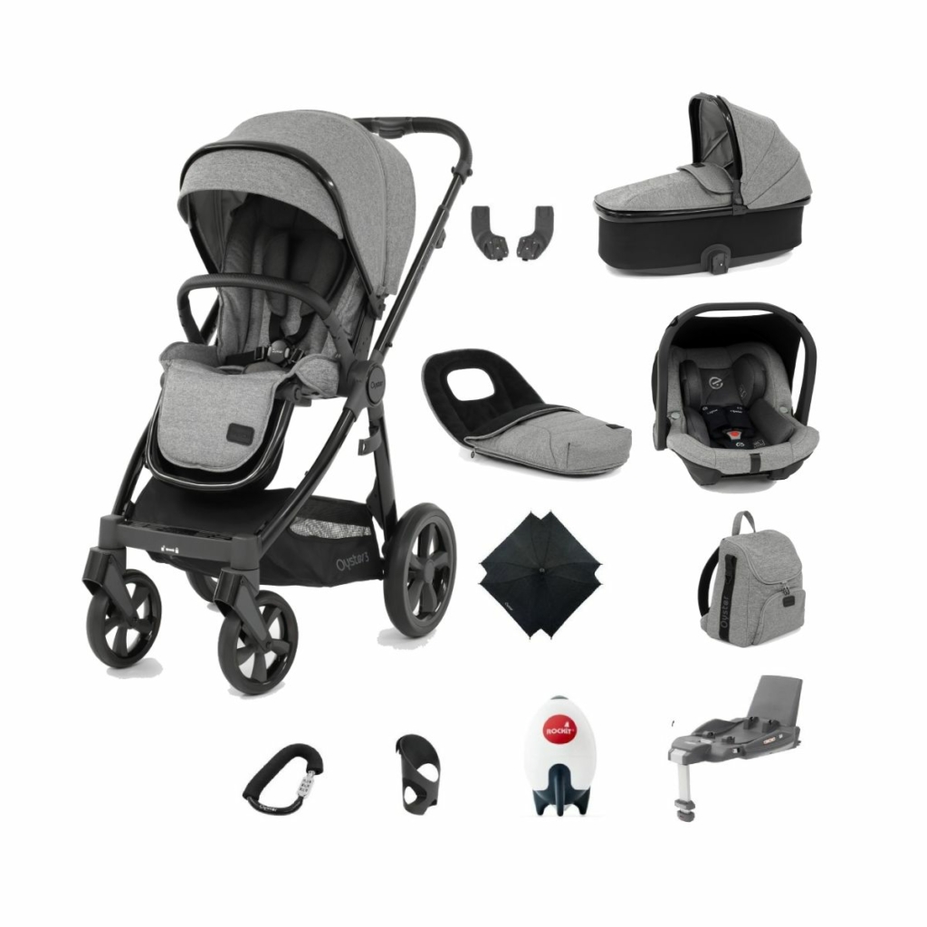 BabyStyle Oyster 3 Black Chassis 11 Piece Ultimate Travel System ...